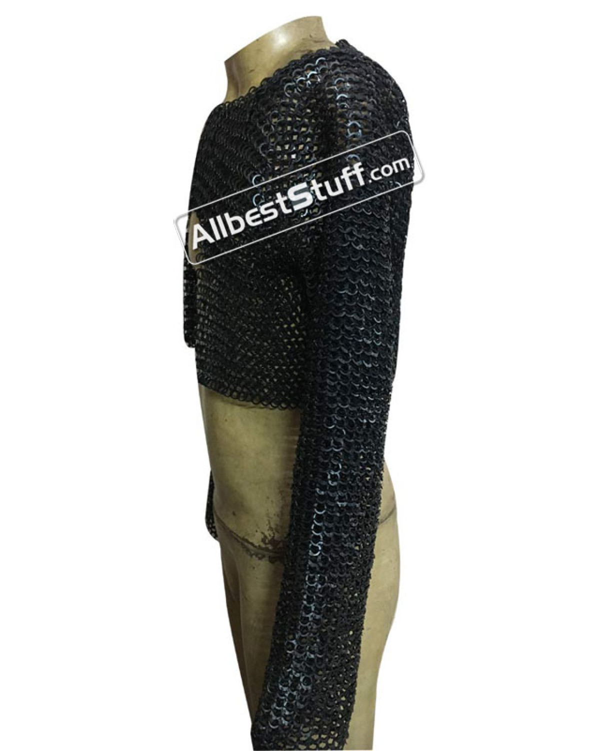 Long Sleeves 9 MM Wedge Riveted with Solid Ring Half Shirt Chest 48